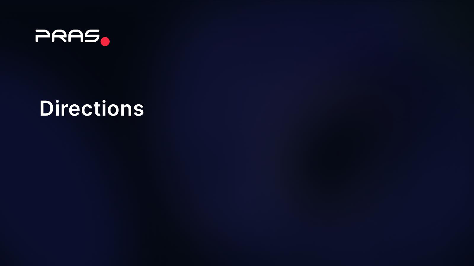 Directions in which PRAS operates